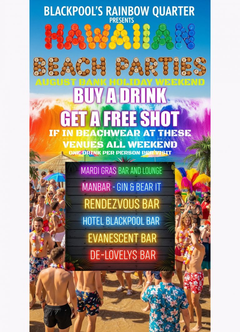 Hawaiian Beach Party Weekend - Pride Lodge - Gay Hotel Blackpool